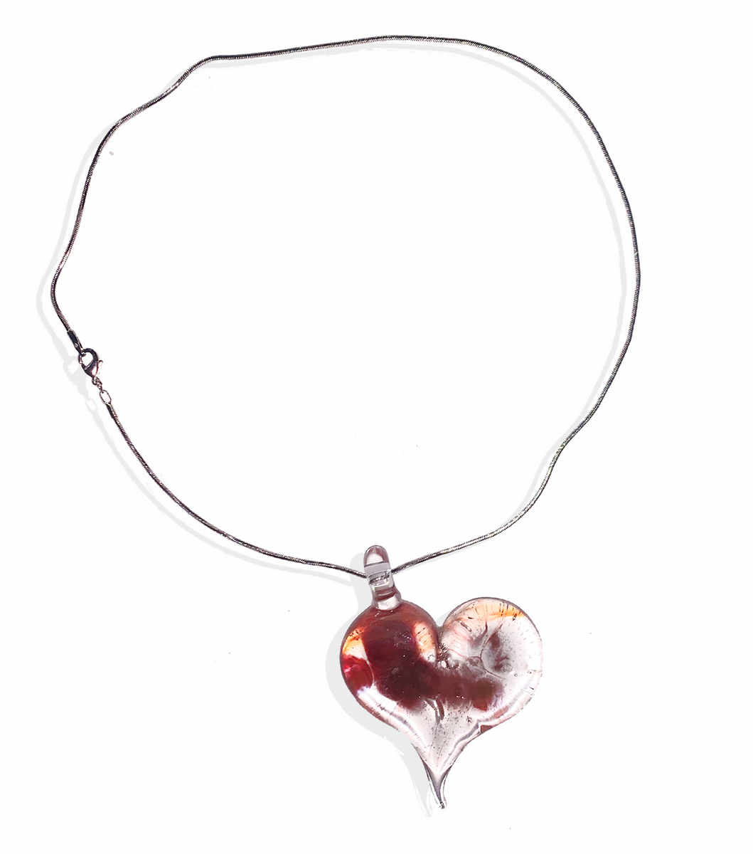 Bleeding Heart Glass Pendant – Kathleen